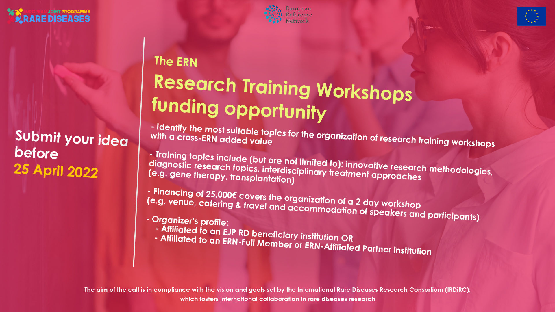 EJP RD – ERN Research Training Workshops funding opportunity OPEN until ...
